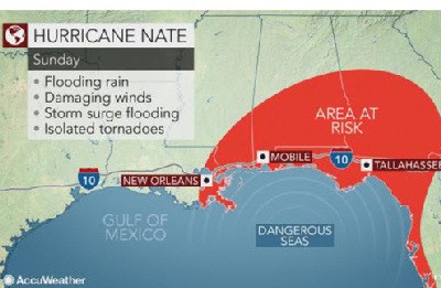 Tropical Storm Nate on verge of developing in western Caribbean