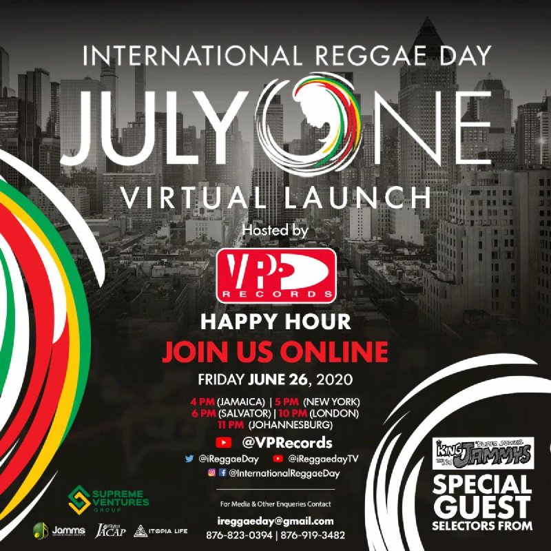 International Reggae Day Is July 1st, VP Records Hosts Virtual Launch