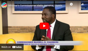 Miramar's Commissioner, Maxwell Chambers Visits Jamaica