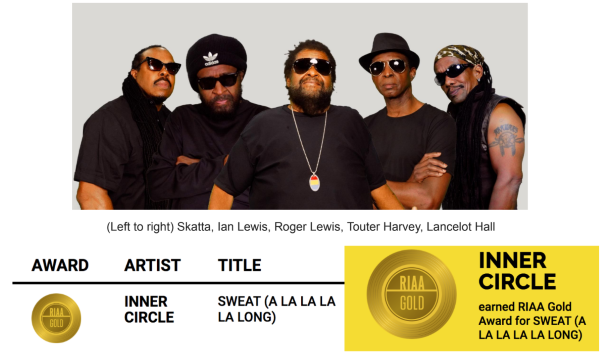 Inner Circle Celebrates Gold Certification of "Sweat" in the U.S. and ...