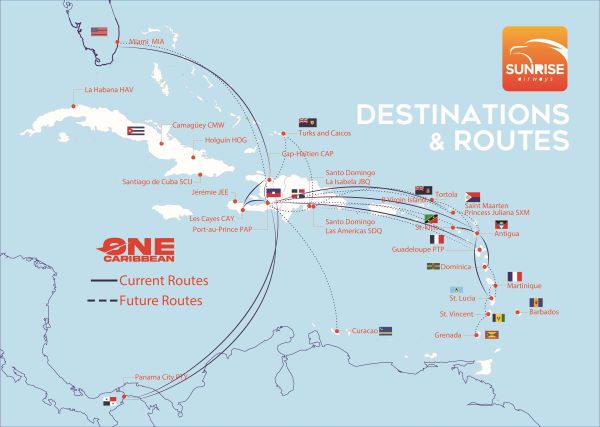 Sunrise Airways Expands Route Network in Eastern Caribbean