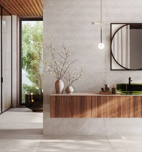 Minimalist Bathroom Design: The Role of Sleek Porcelain Tiles